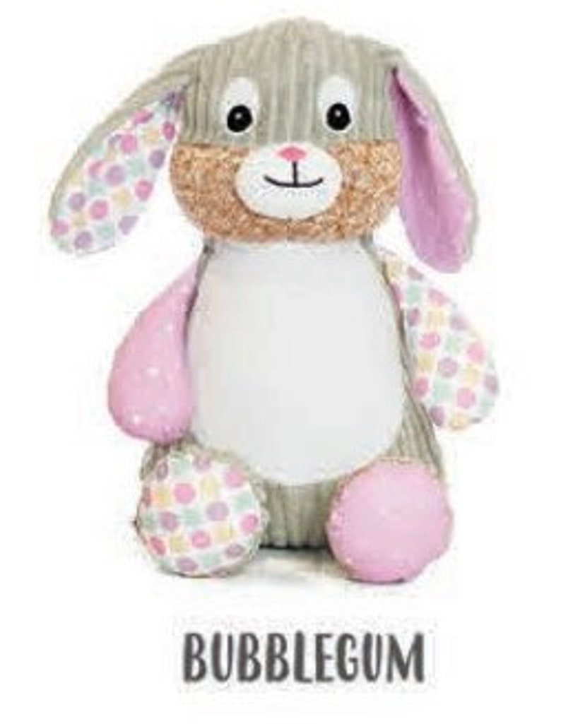 Rabbit Bunny Custom Embroidered Stuffed Animal - Etsy