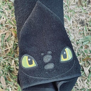 Dragon Inspired Hooded Towels-character Hooded Towels-toothless Hooded ...
