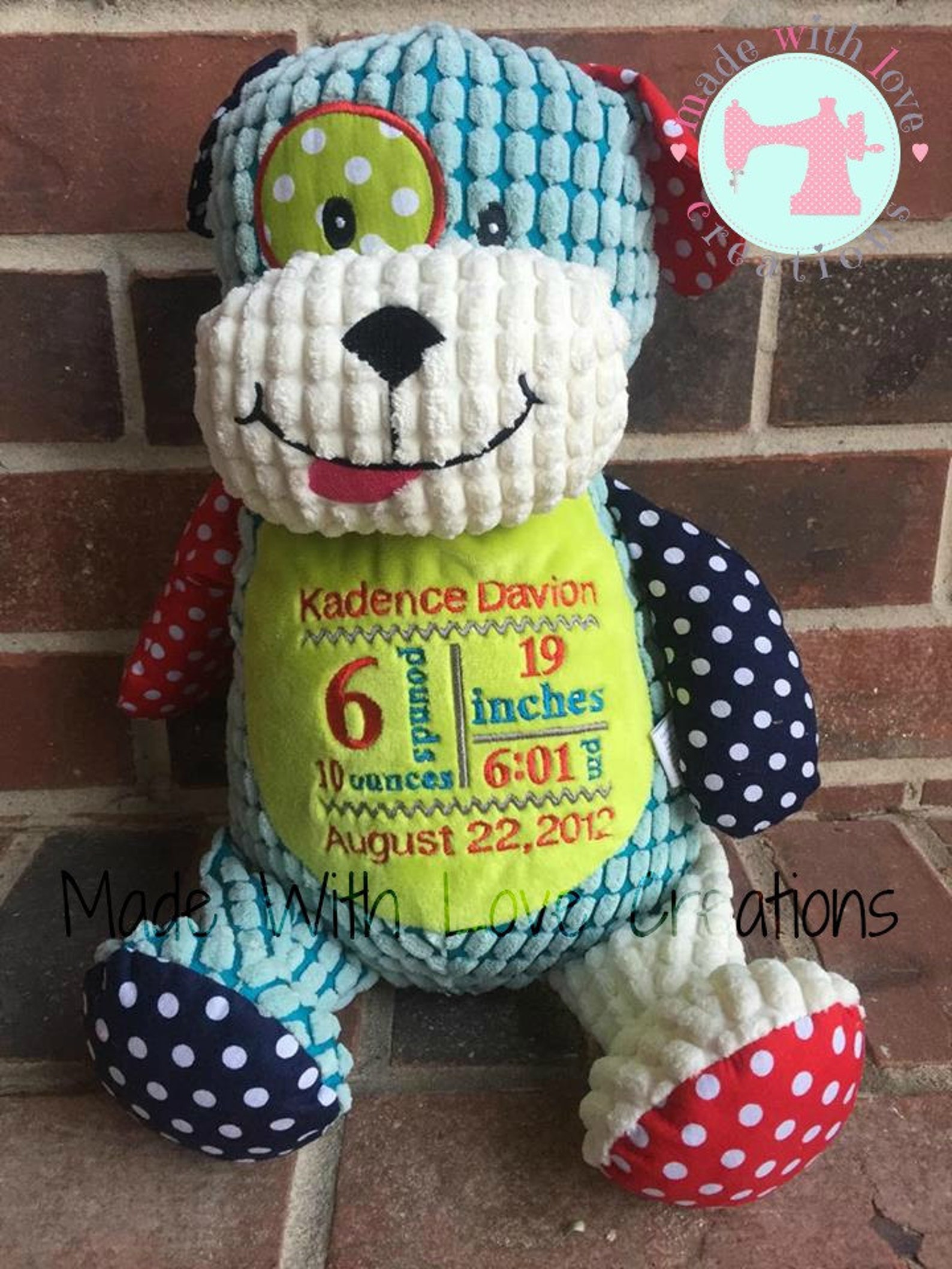 Dog-cat Custom Embroidered Stuffed Animal | Etsy