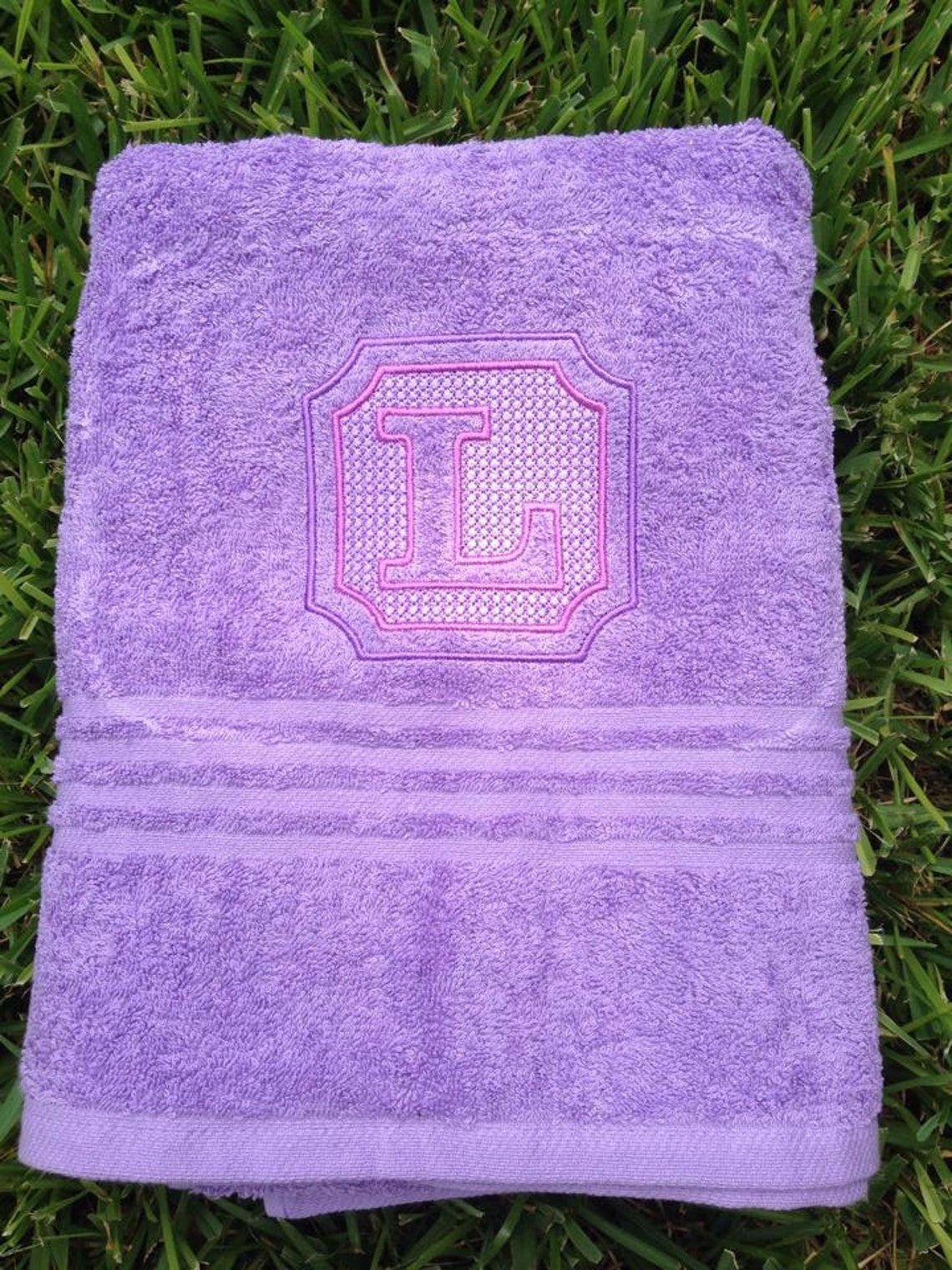 Embossed Monogramed Letter Towels - Etsy