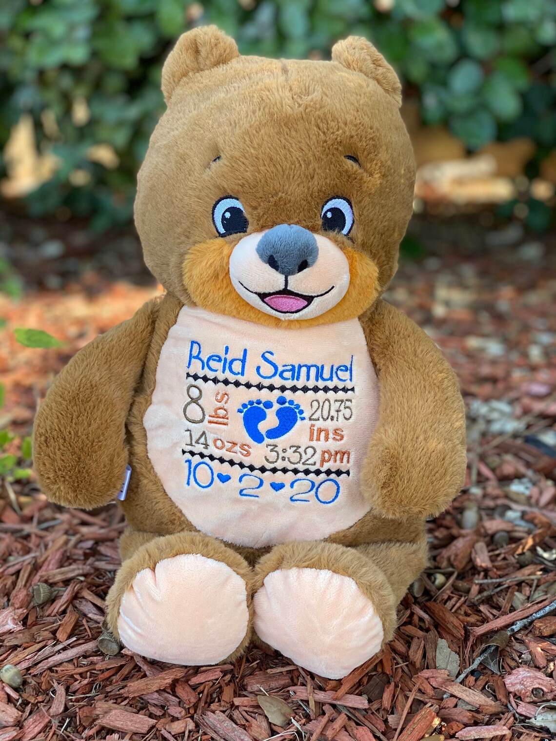 Bear Custom Embroidered Stuffed Animal | Etsy