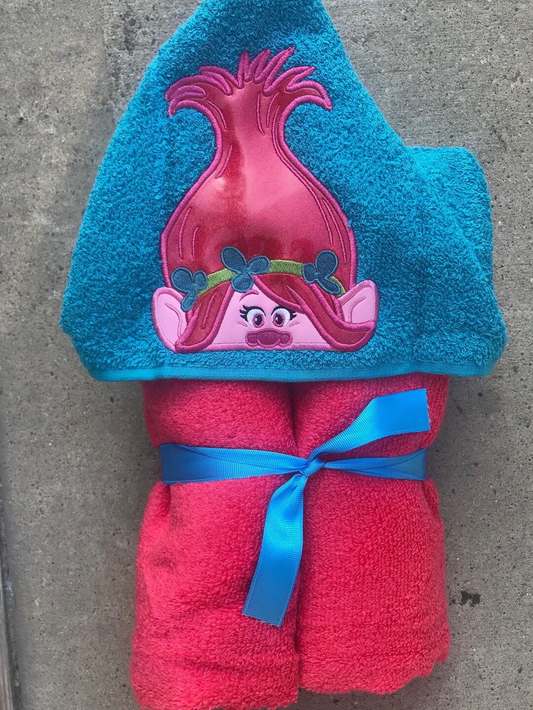 Troll Inspired Hooded Towels-kids Hooded Towel-character Hooded Towel ...