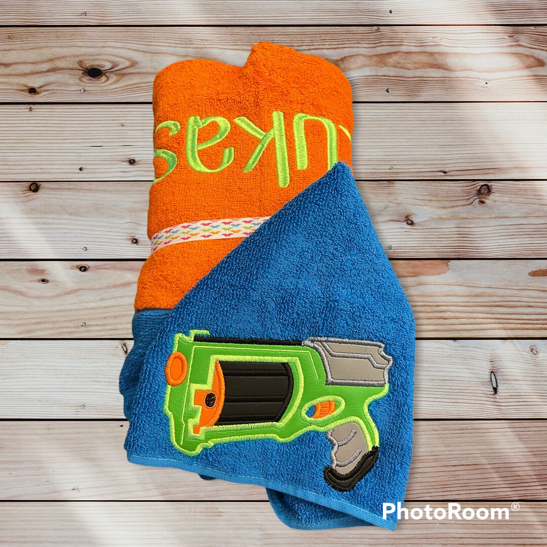 Dart Gun Hooded Towel-target Hooded Towel-dart Gun Birthday-dart Gun ...