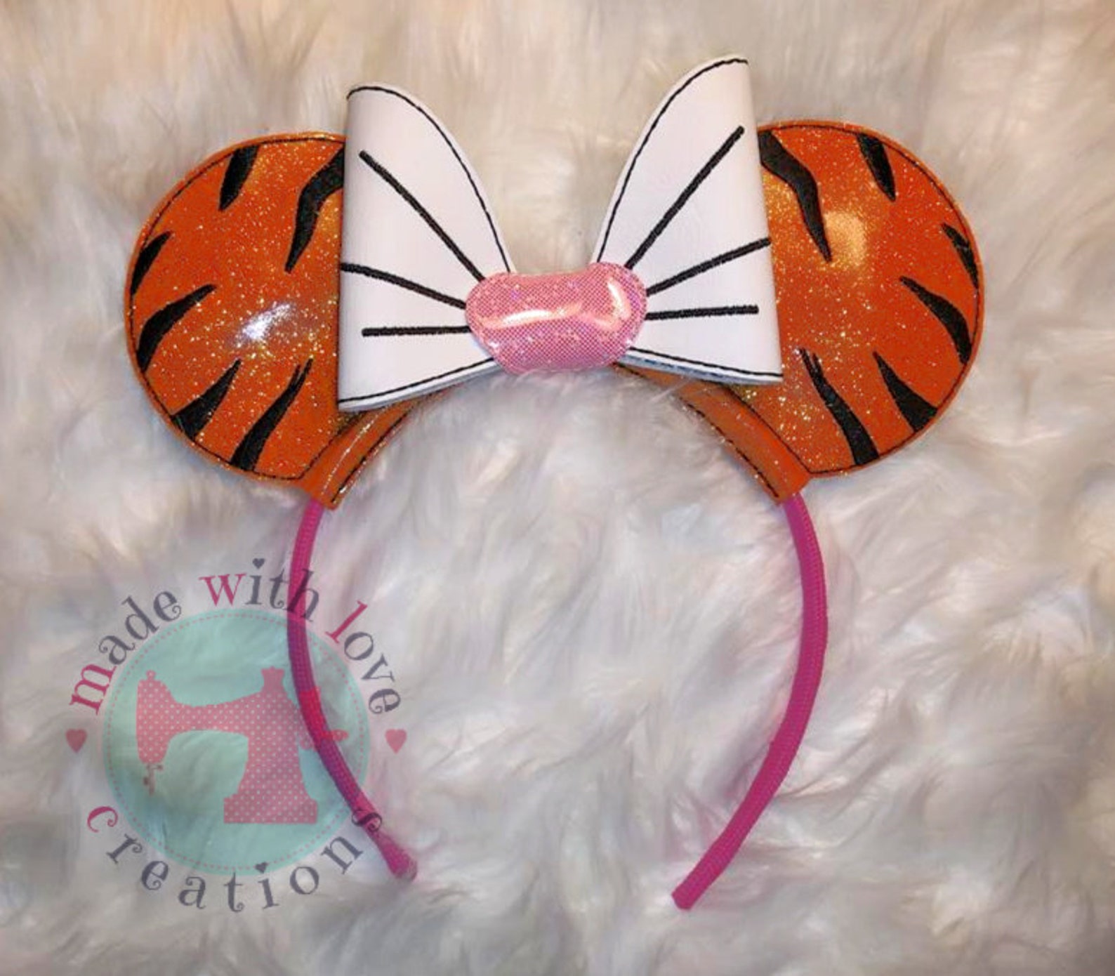 Tiger Headbands-tiger Mouse Ear Headbands-mouse Ear - Etsy