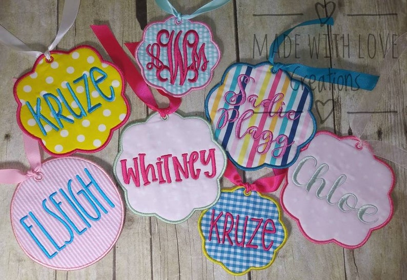 Custom Backpack Tags-monogrammed Tags-backpack - Etsy