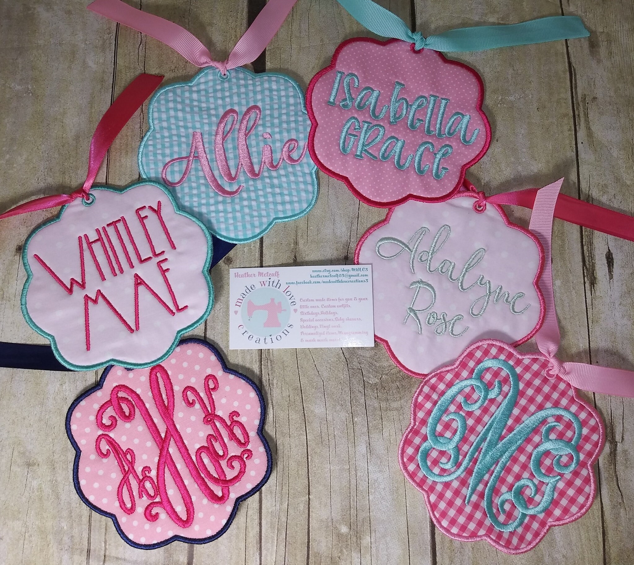 Custom Backpack Tags-Monogrammed Tags-Backpack | Etsy