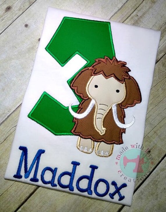 Mammoth Birthday Shirt-Mammoth Birthday-Woolly Mammoth | Etsy