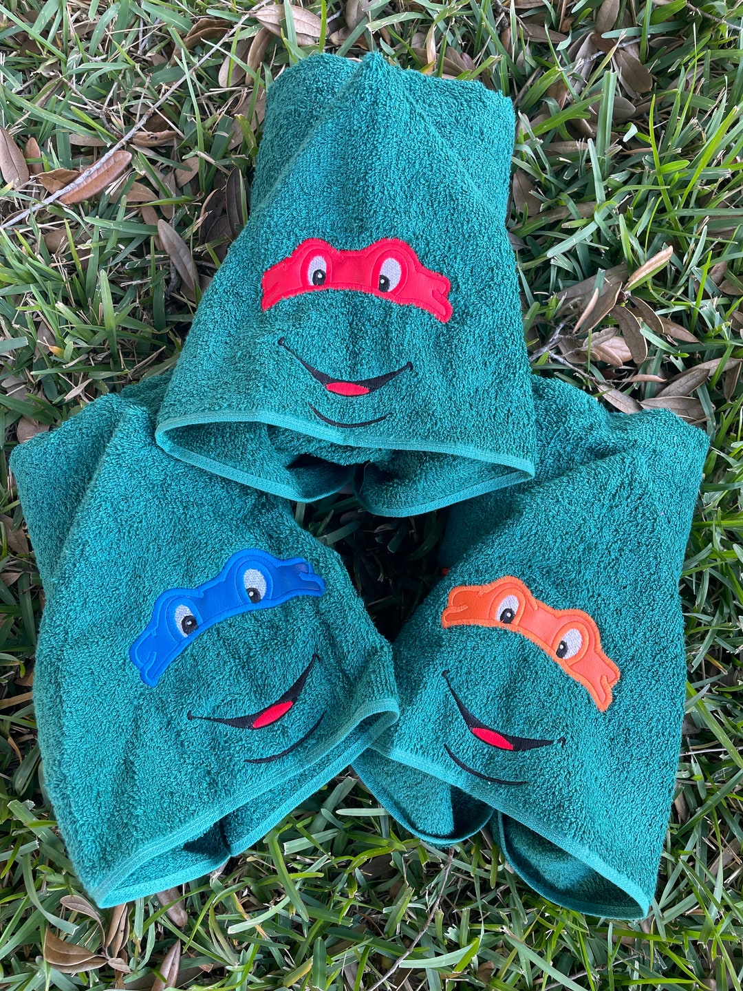 Turtle Inspired Hooded Towels-mutan Turtle Inspired Hooded Towels ...