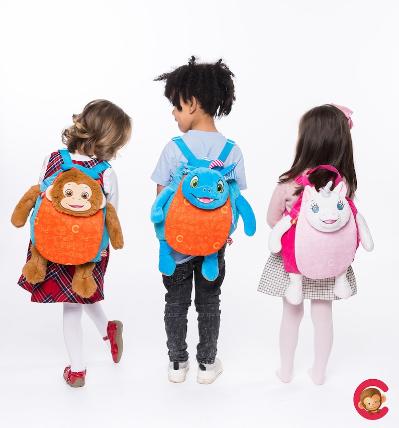 Toddler Animal Backpacks Embroidered custom embroidered | Etsy