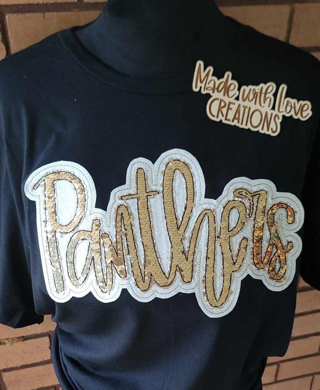 PANTHERS Shirt, Spirit Shirt, School Spirit, Embroidered PANTHERS Team ...