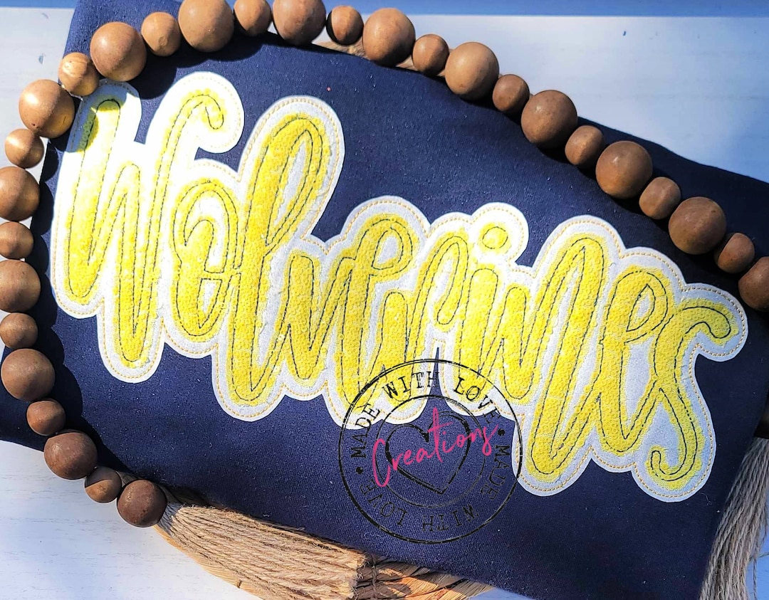 Wolverines Shirt, Spirit Shirt, School Spirit, Embroidered Wolverines ...