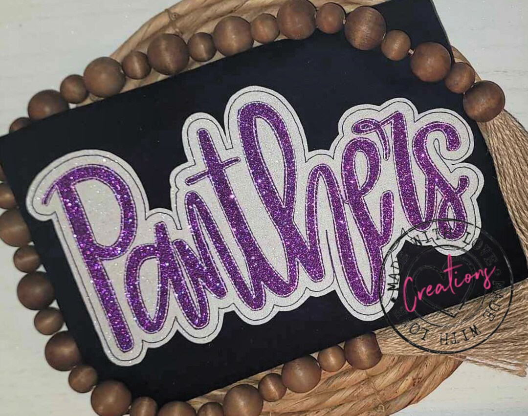 PANTHERS Shirt, Spirit Shirt, School Spirit, Embroidered PANTHERS Team ...