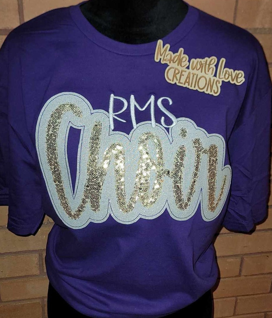 CHOIR, Spirit Shirt, School Spirit, Embroidered CHOIR Team Shirt, Game ...