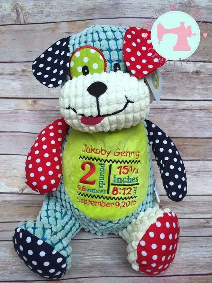 Dog-Cat Custom Embroidered Stuffed Animal | Etsy