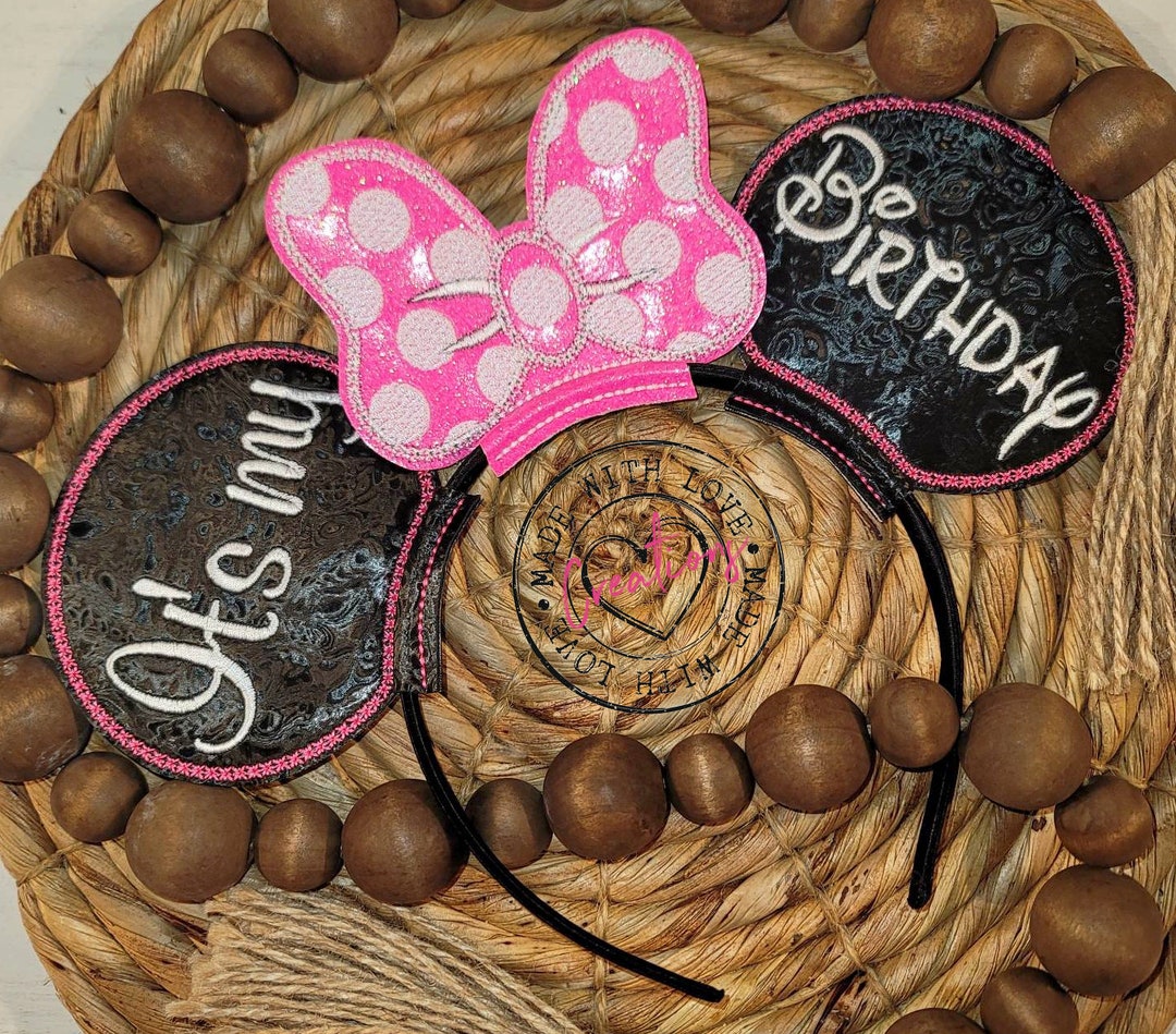 It's My Birthday Mouse Ear Headbands-birthday Headbands-birthday Mouse ...