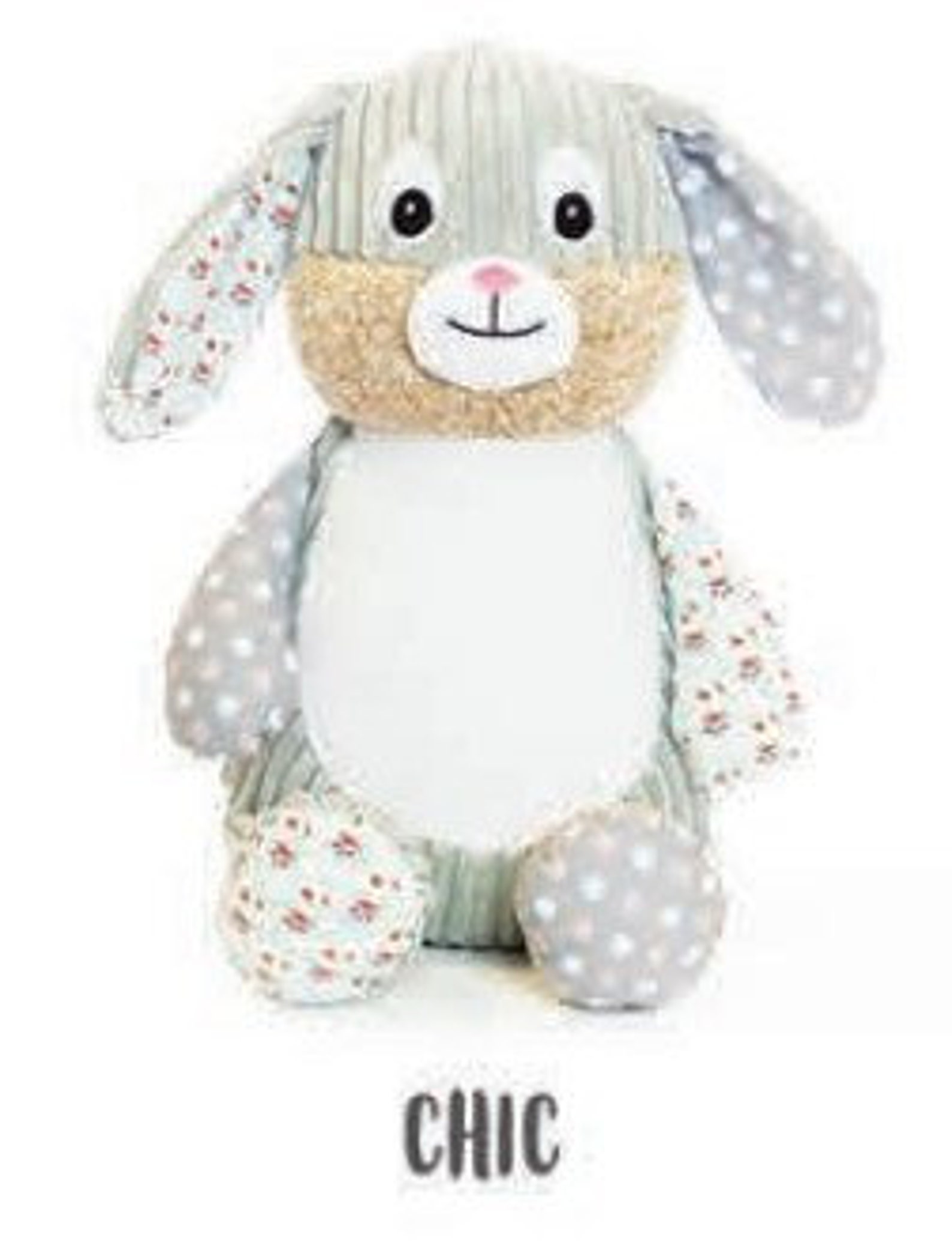 Rabbit Bunny Custom Embroidered Stuffed Animal | Etsy