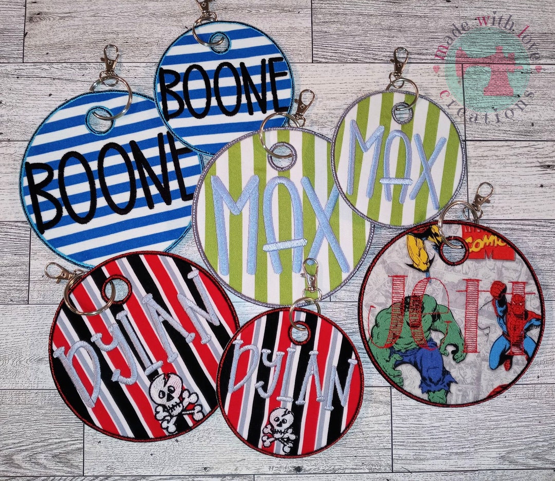 Custom Backpack Tags-monogrammed Tags-backpack Tags-monogrammed Tag ...