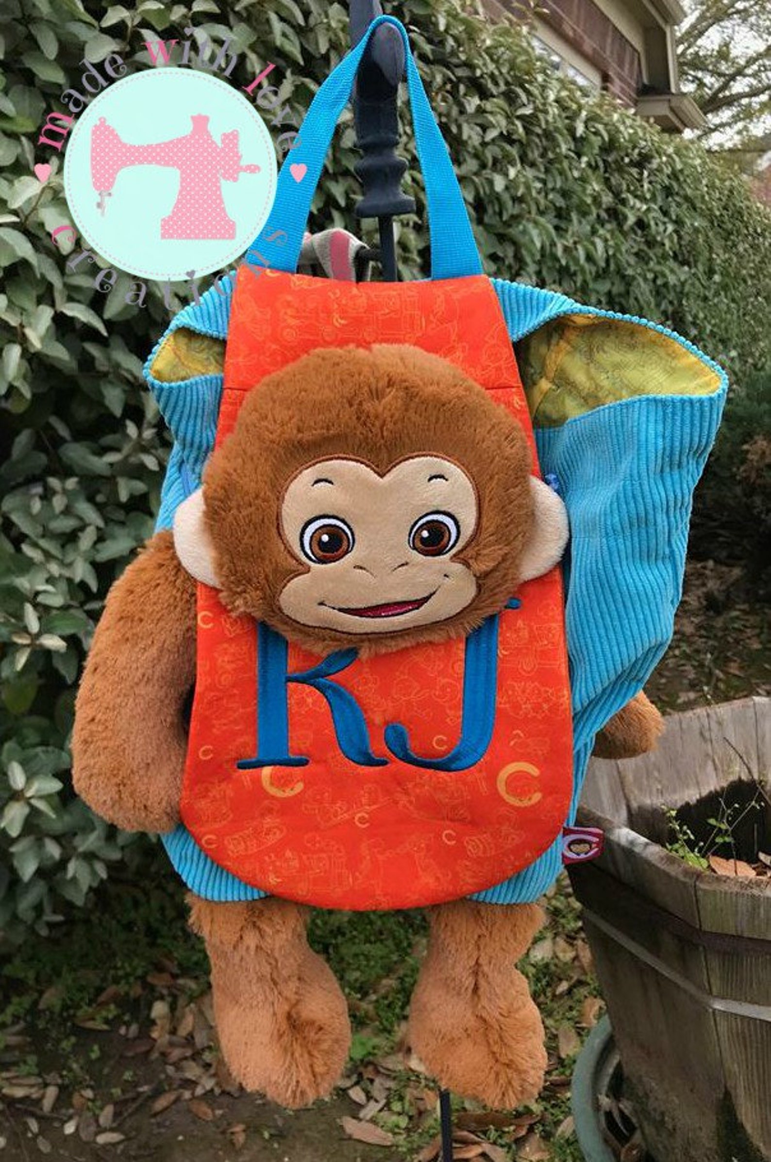 Toddler Animal Backpacks Embroidered Custom Embroidered - Etsy