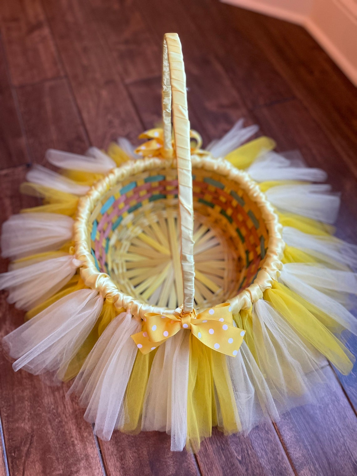 Easter Basket Tutu Easter Basket Tulle Easter Basket Easter - Etsy