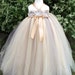 Beige Flower Girl Dress, Flower Girl Dresses, Jr Bridesmaid Dress ...