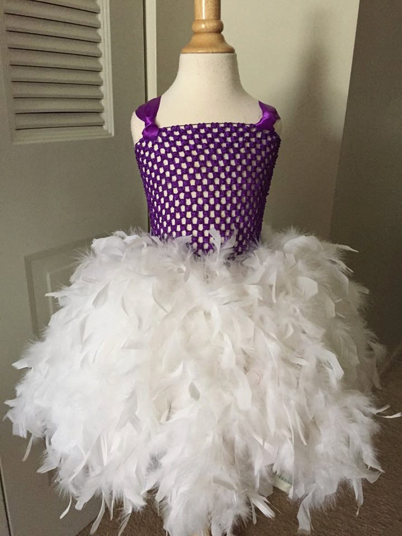 Feather Tutu Dress by My Precious Tutu - Etsy