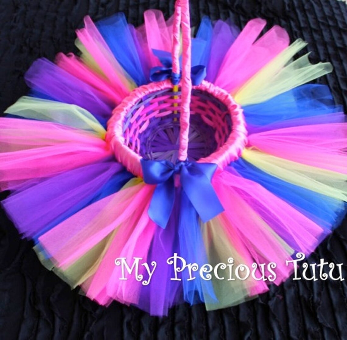 Easter Basket Tutu Easter Basket Tulle Easter Basket Easter - Etsy