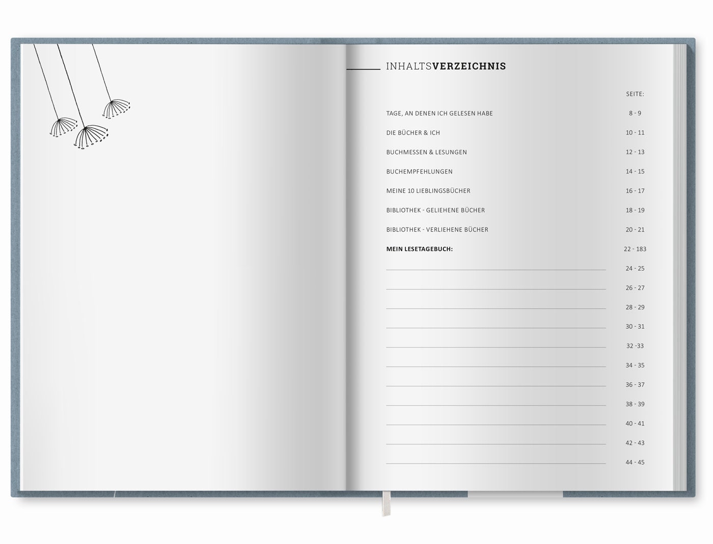 Lesetagebuch A5 Book Journal zum Eintragen Die Bücher und - Etsy.de