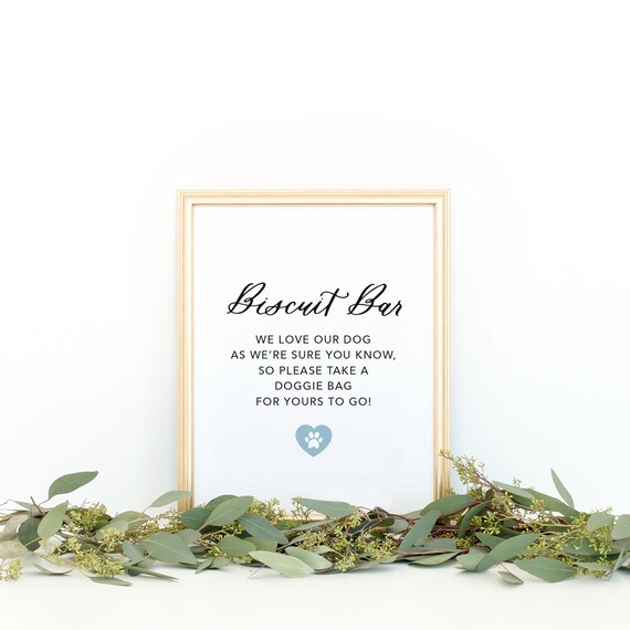 Calligraphy Biscuit Bar Wedding Sign Wedding Reception Signs | Etsy