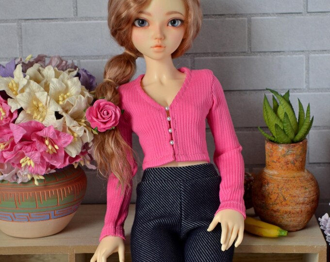 Pink Pearl Crop Top for Minifee, Unoa, and Similar Sized Slim MSD BJD ...