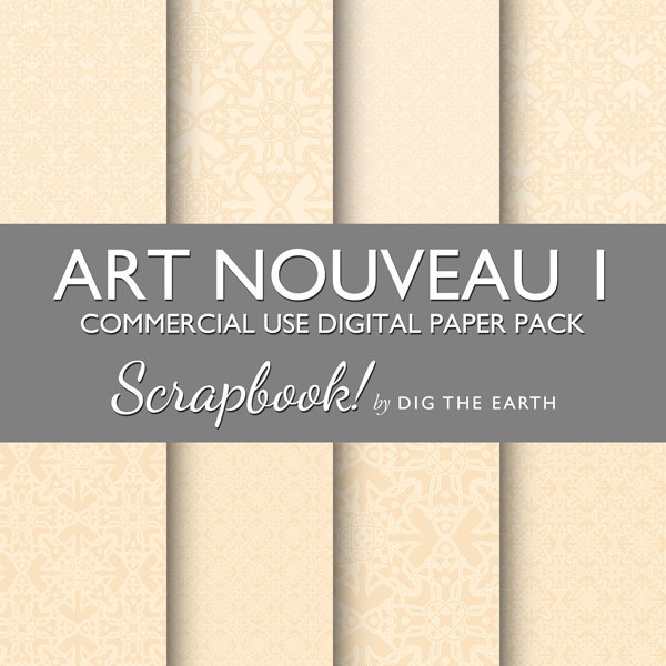 Art Nouveau Wallpaper - Etsy