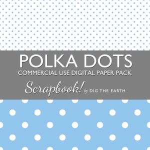 INSTANT DOWNLOAD Polka Dots Digital Collage Sheets 12x12 Inch Set of 12 ...