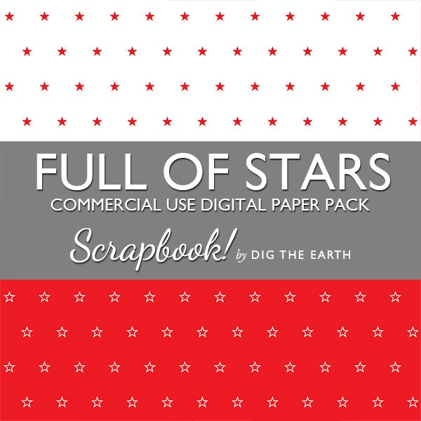 INSTANT DOWNLOAD Full of Stars Wallpaper Digital Collage Sheets 12x12 ...