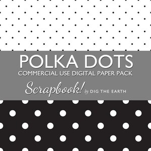 Instant Download Polka Dots Digital Collage Sheets 12x12 Inch Set of 12 ...