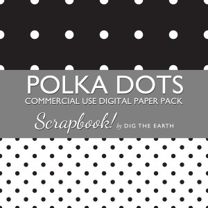 Instant Download Polka Dots Digital Collage Sheets 12x12 Inch Set of 12 ...