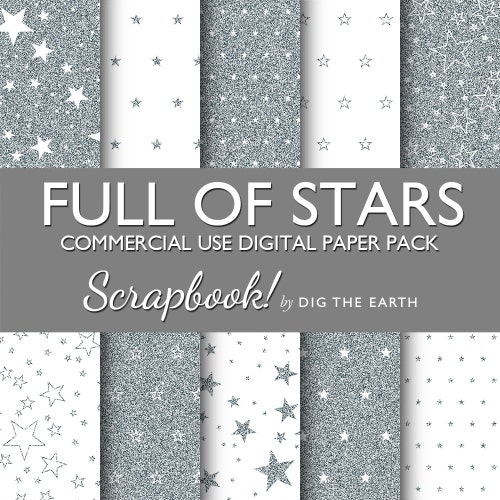 Gold Silver & Black Confetti Digital Paper Confetti | Etsy