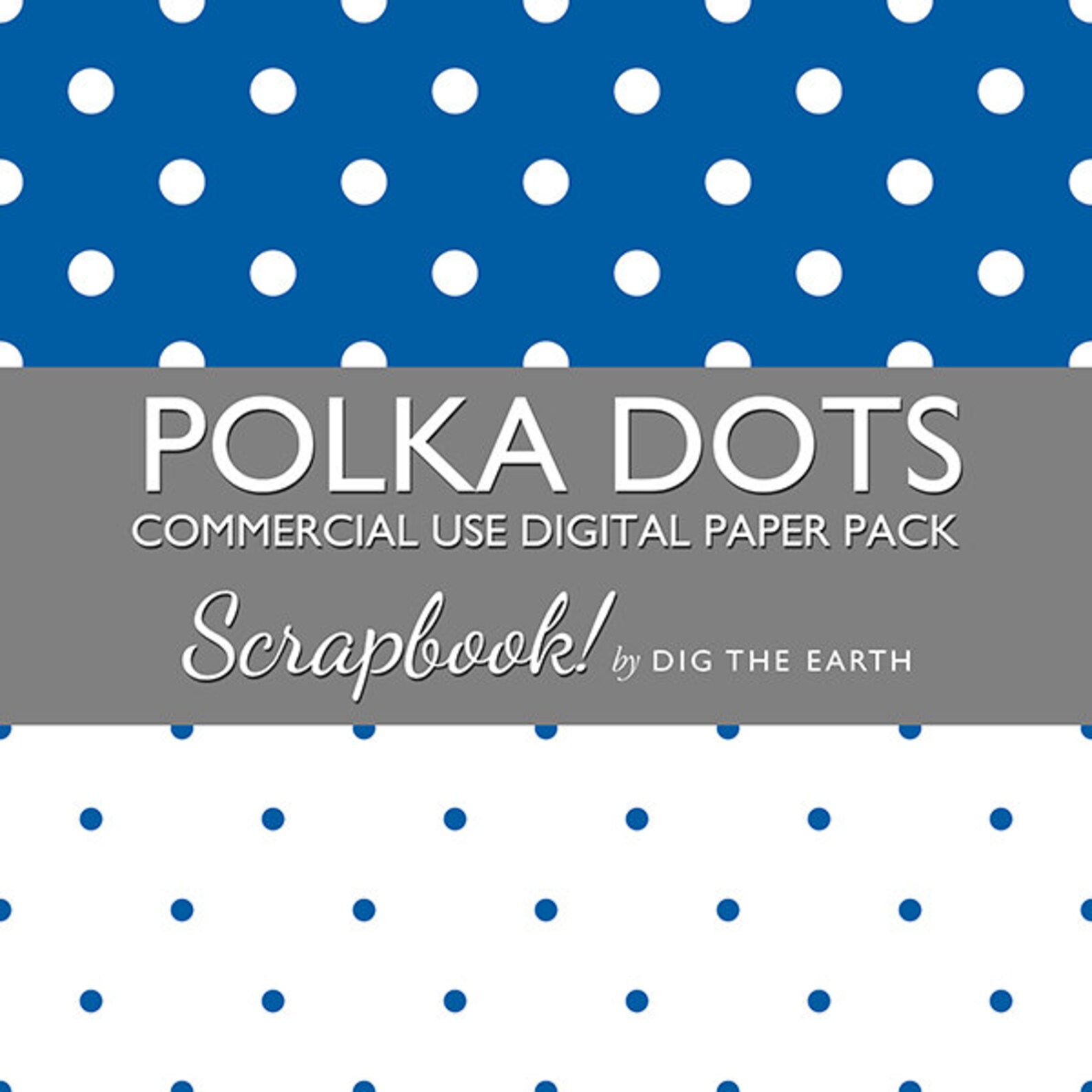 INSTANT DOWNLOAD Polka Dots Digital Collage Sheets 12x12 Inch Set of 12 ...