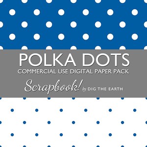 INSTANT DOWNLOAD Polka Dots Digital Collage Sheets 12x12 Inch Set of 12 ...