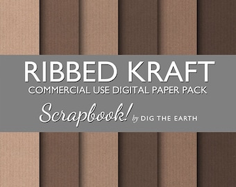 INSTANT DOWNLOAD Kraft Paper With Gold Hearts Digital Collage Sheets ...