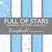 INSTANT DOWNLOAD Full of Stars Wallpaper Digital Collage Sheets 12x12 ...