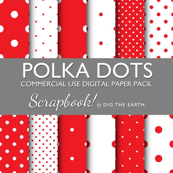 Red White Polka Dots - Etsy