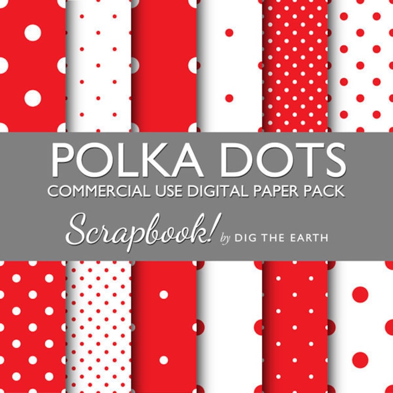 Red White Polka Dots - Etsy