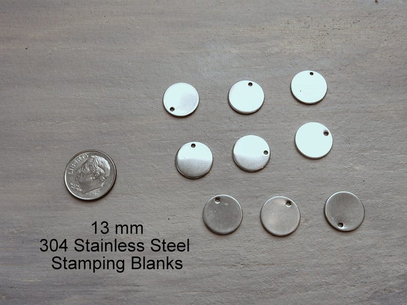 Wholesale 100 Bulk 304 Stainless Steel Stamping Blanks Tiny | Etsy