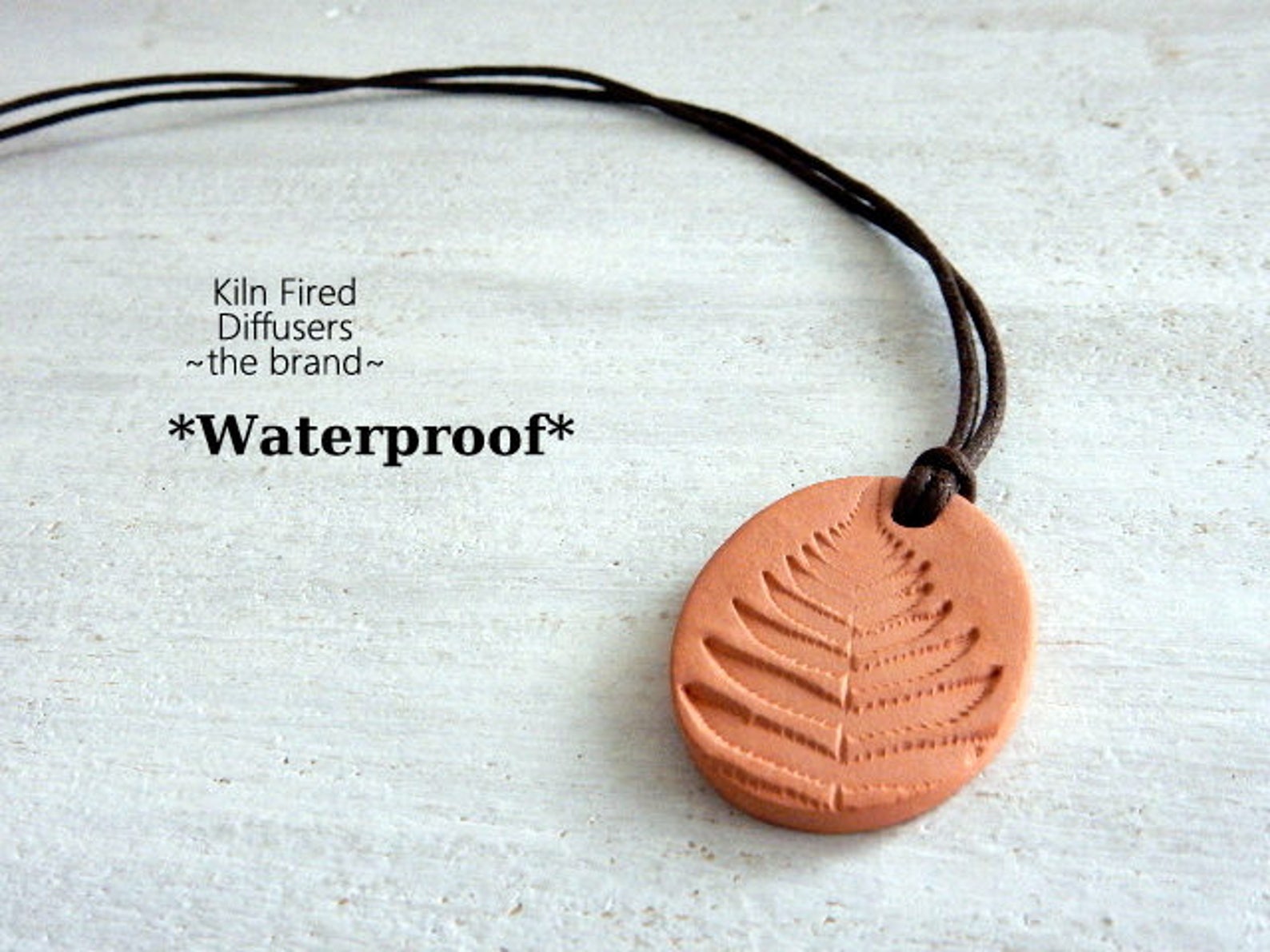 Eco Friendly Aromatherapy Essential Oil Diffuser Necklace FERN | Etsy