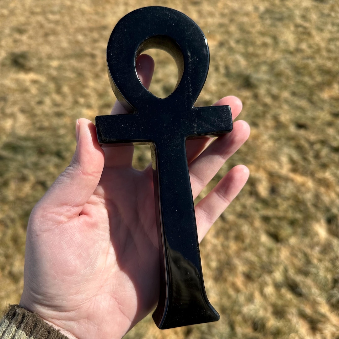 Large Obsidian Egyptian Ankh Carving - Etsy