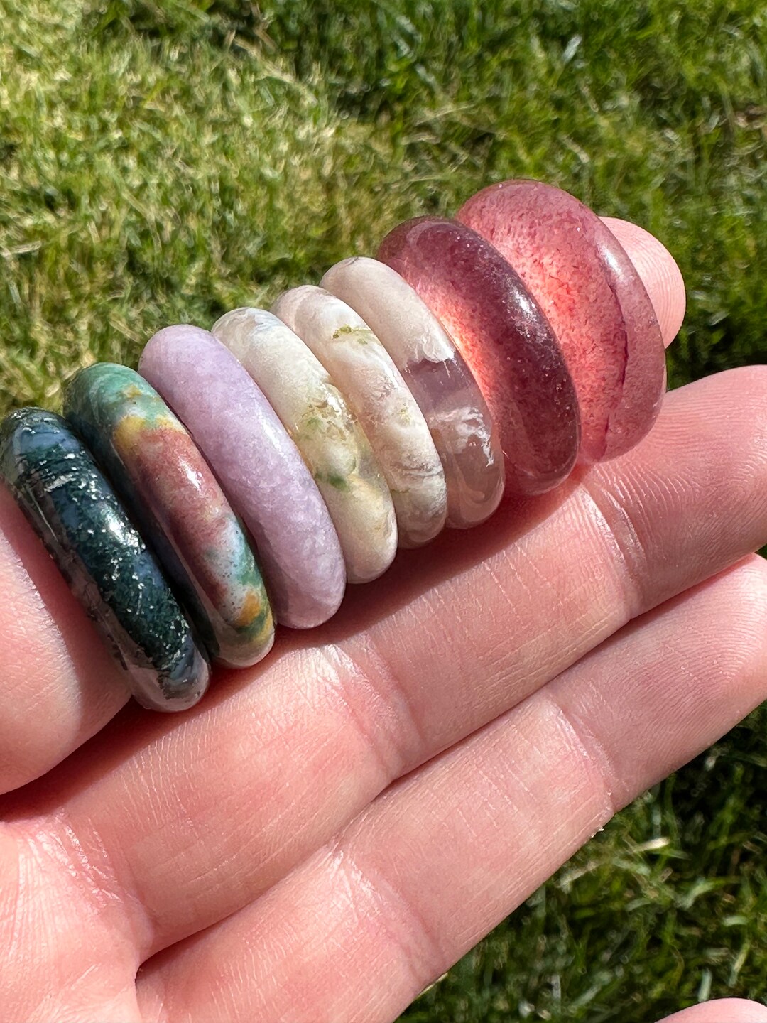 Crystal Bangle Rings - Etsy