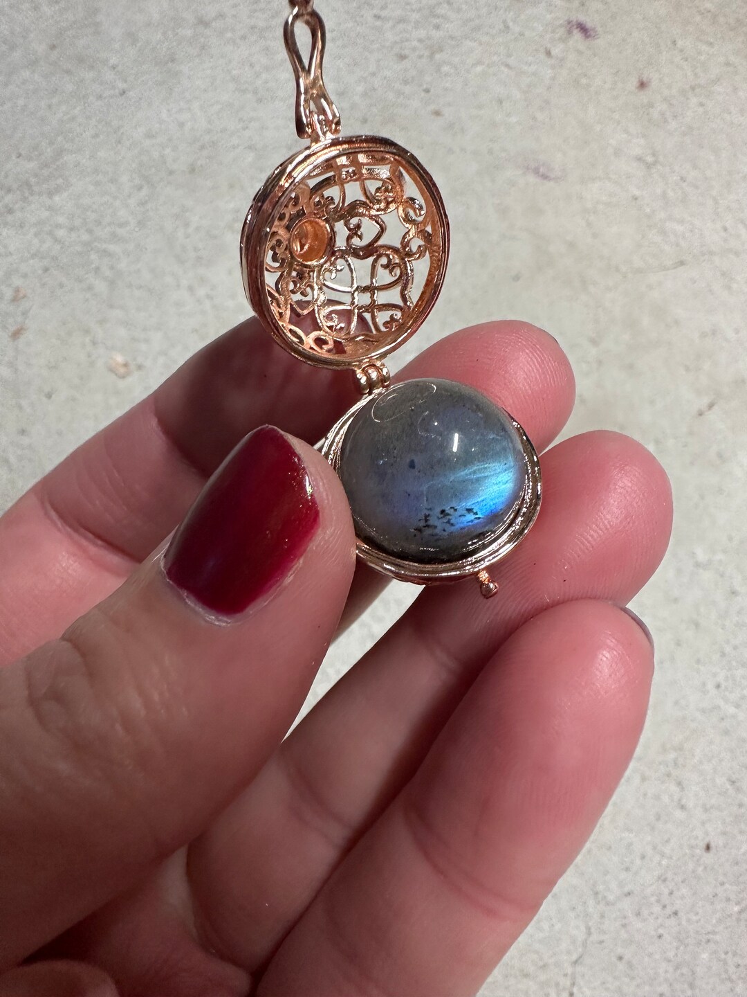 Metal Sphere or Cube Holder Pendant - Etsy