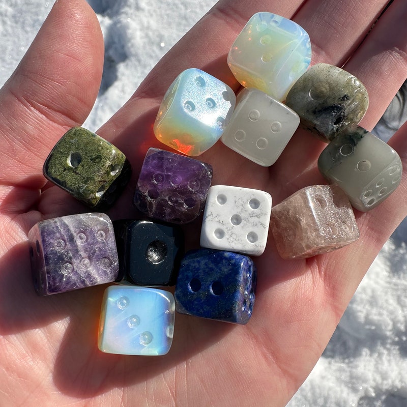 Crystal Dice - Etsy