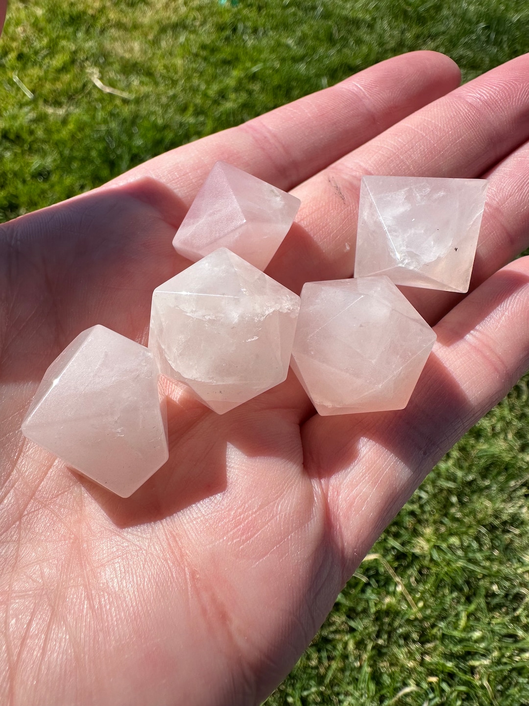 Dice Shaped Crystal Polygon Carvings D20 D10 D8 - Etsy