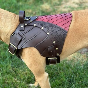 Ulf Leather Dog Harness Armor - Etsy