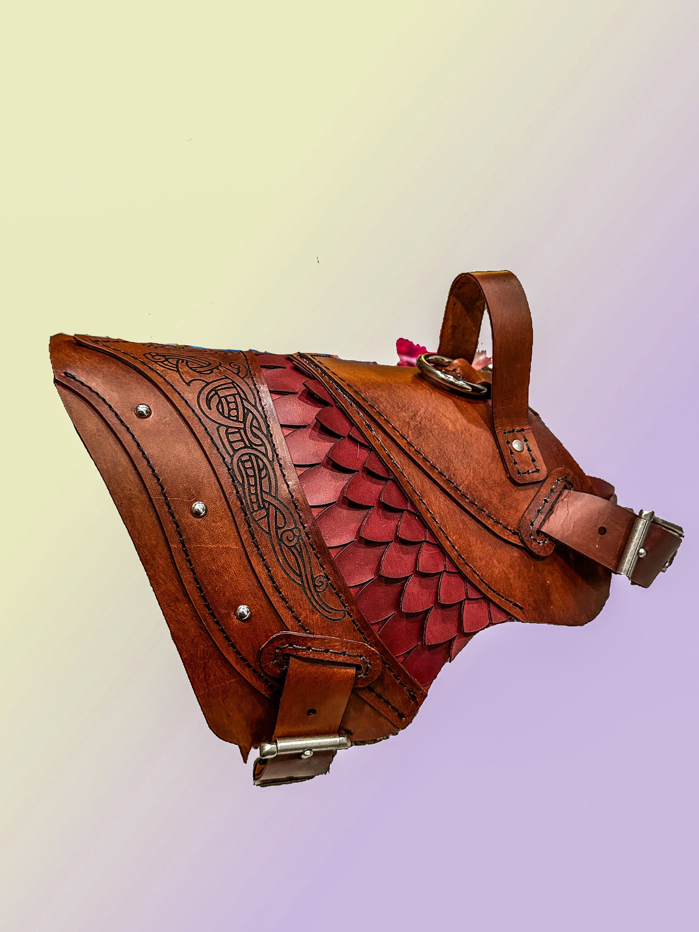 Rollo Leather Dog Harness Armor - Etsy